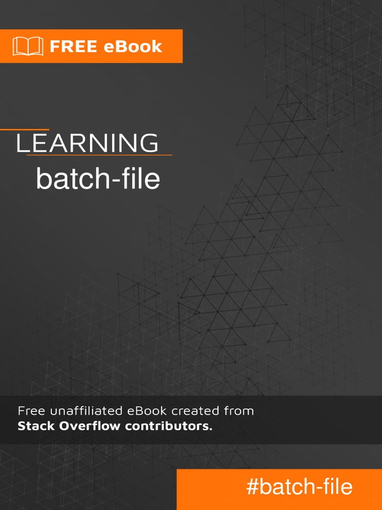 Batch Files Pdf Command Line Interface Directory Computing