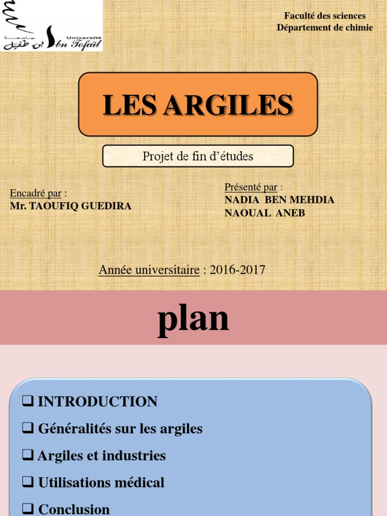 Types et applications des argiles | PDF | Argile | Ciment