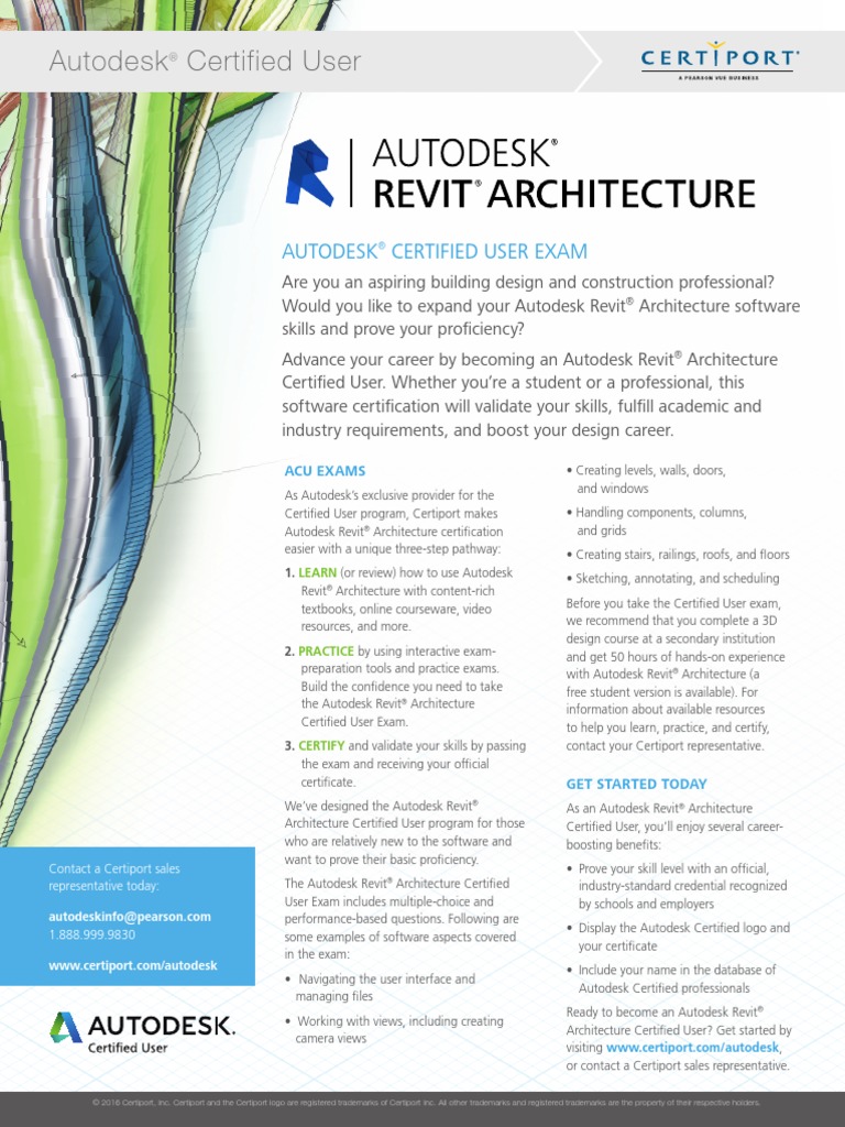 Autodesk Certified User Exam | PDF | Autodesk Revit | Autodesk
