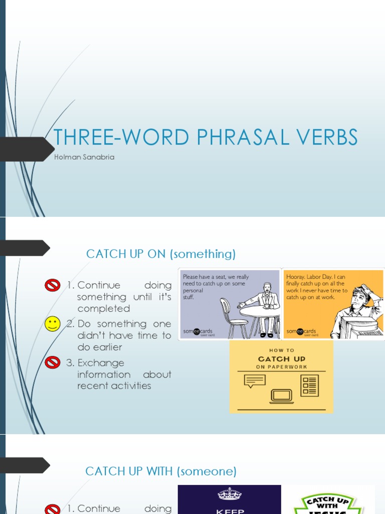 Three-Word Phrasal Verbs | PDF