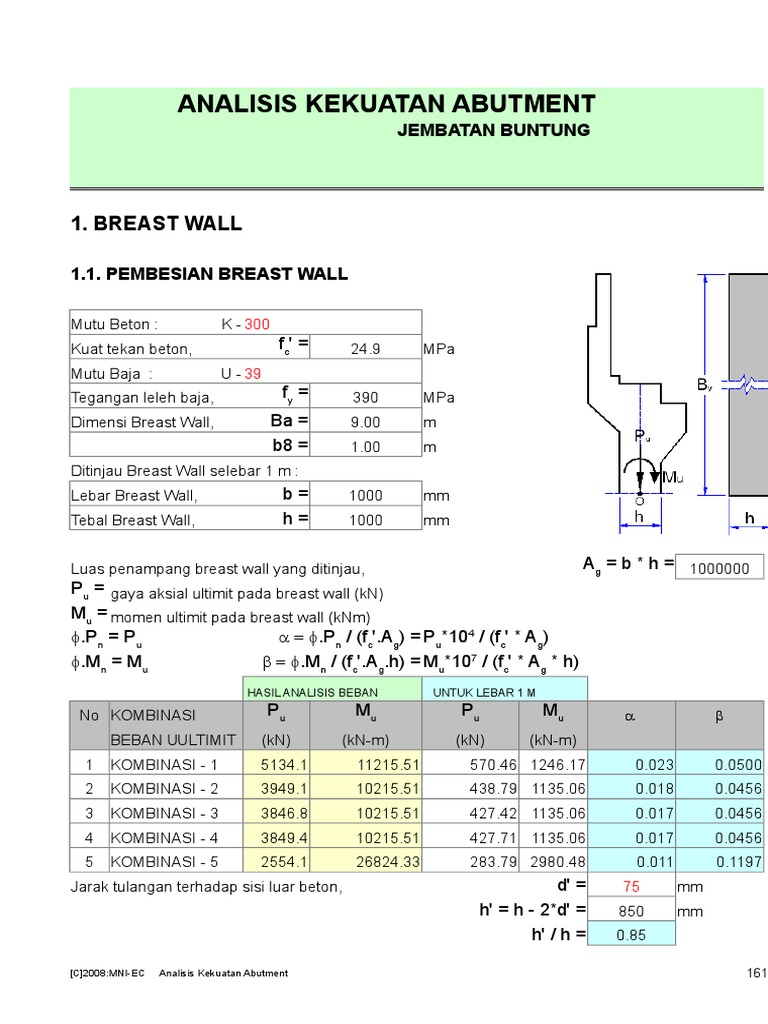 ABUTMENT Revisi 5 | PDF