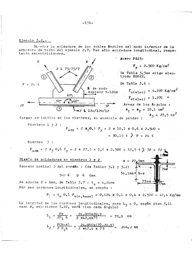 Soldaduras de Filete Ejercicios | PDF