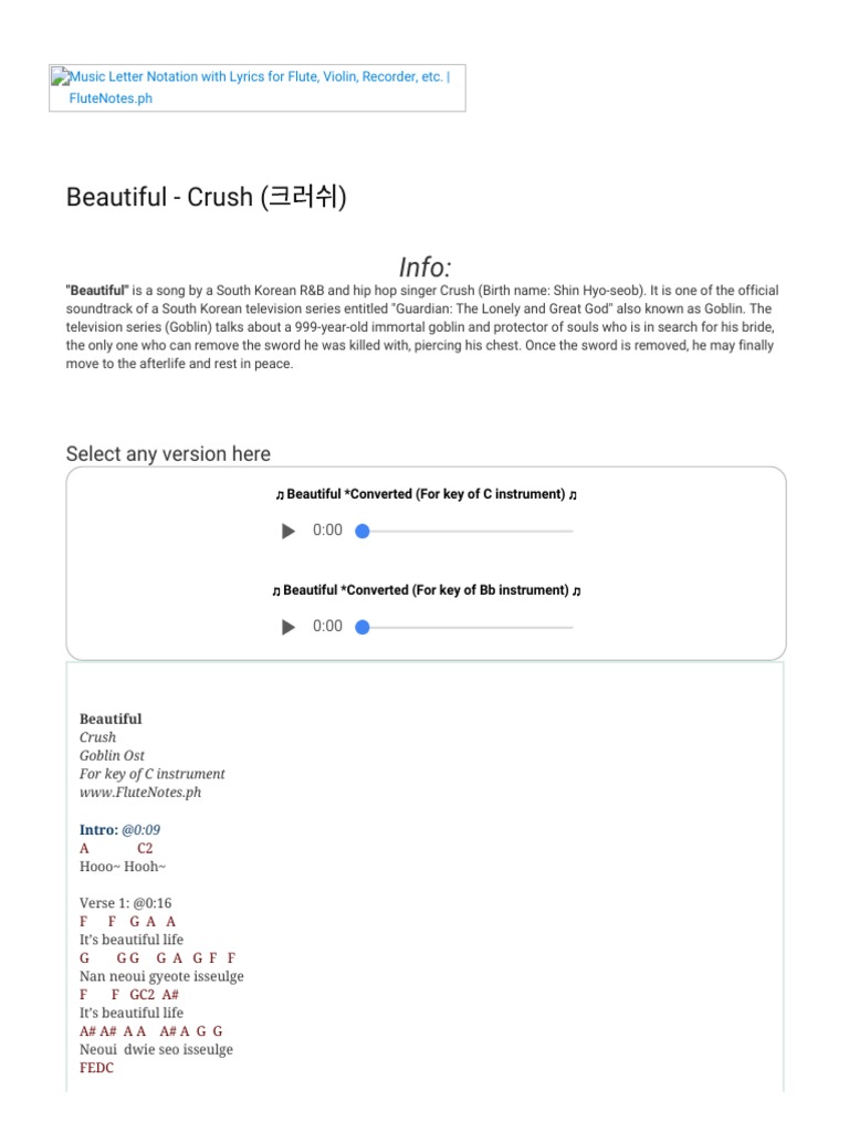 Beautiful | PDF | Sound | Entertainment