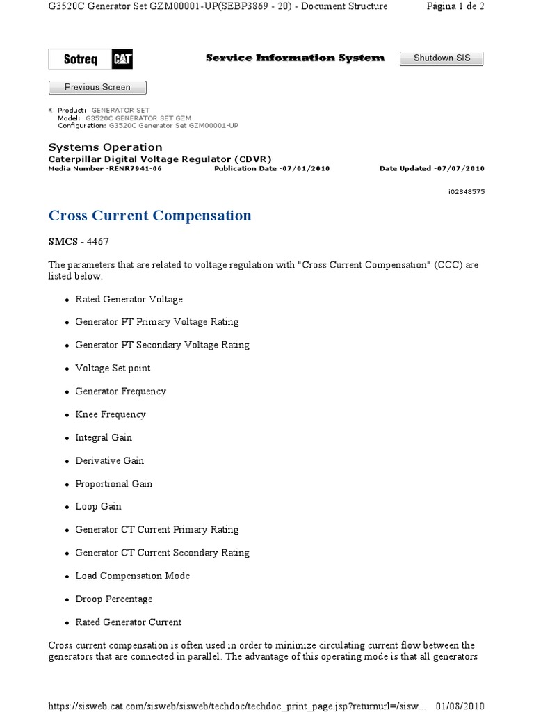 Cross Current Compensation | PDF | Electric Generator | Electronic ...