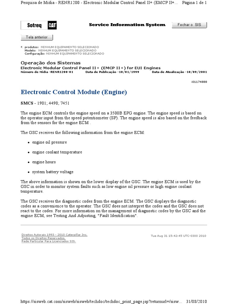 Electronic Control Module (Engine) | PDF | Electronic Engineering ...