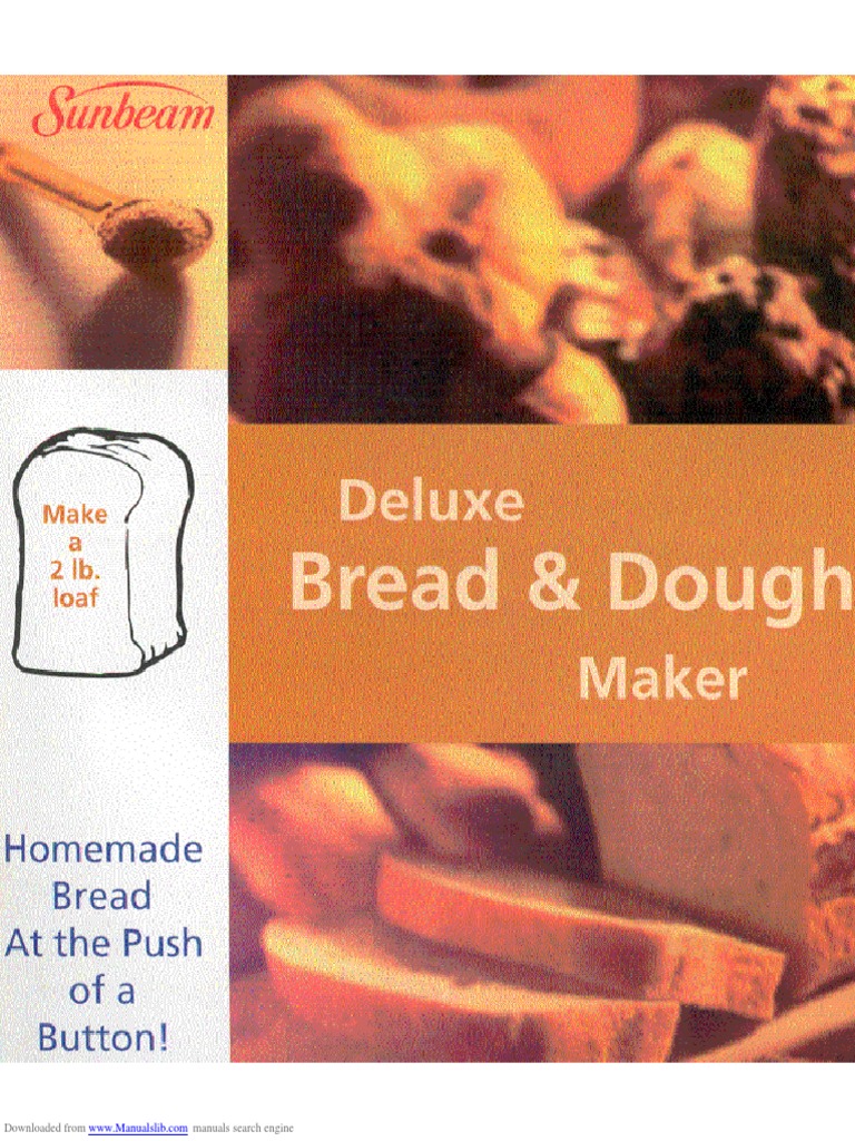 5841 Sunbeam | PDF | Breads | Dough