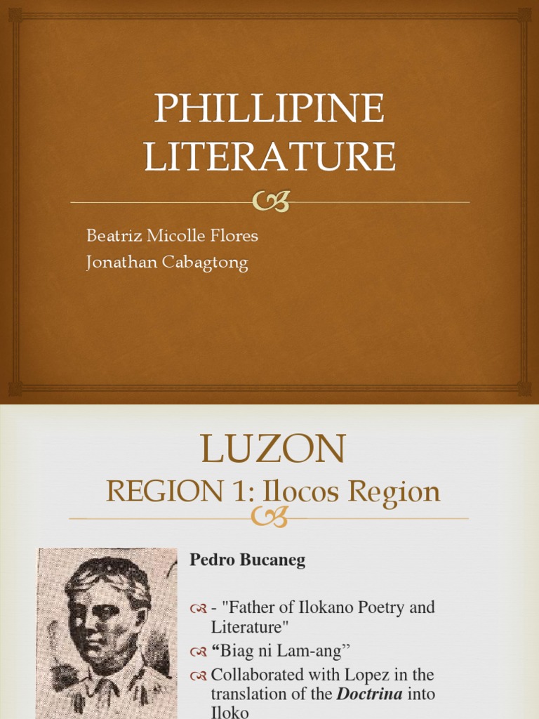 Philippine Literature in Different Regions | PDF | Philippines