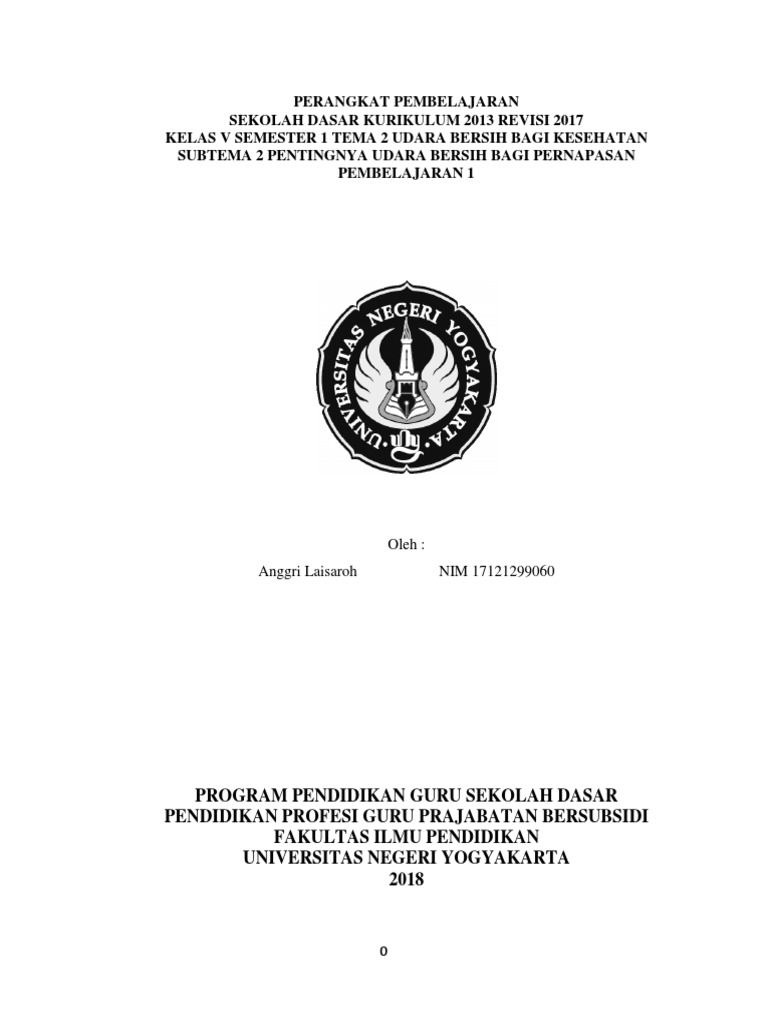 RPP Kelas 5 - Tema 2 - ST2 - PB1 | PDF