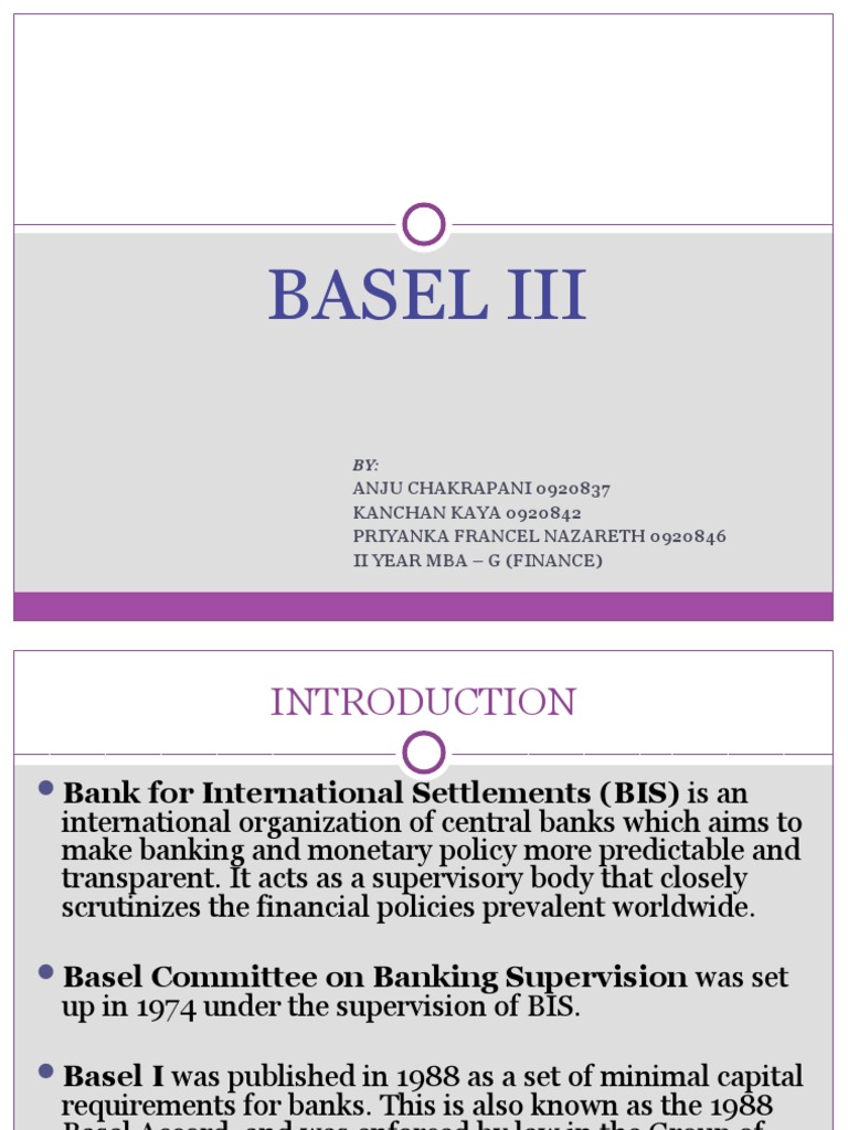 Basel Iii | PDF | Basel Ii | Basel Iii