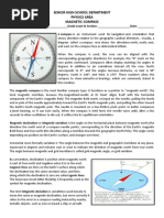 Notes (Scouting) Compass Reading | PDF | Compass | Navigation