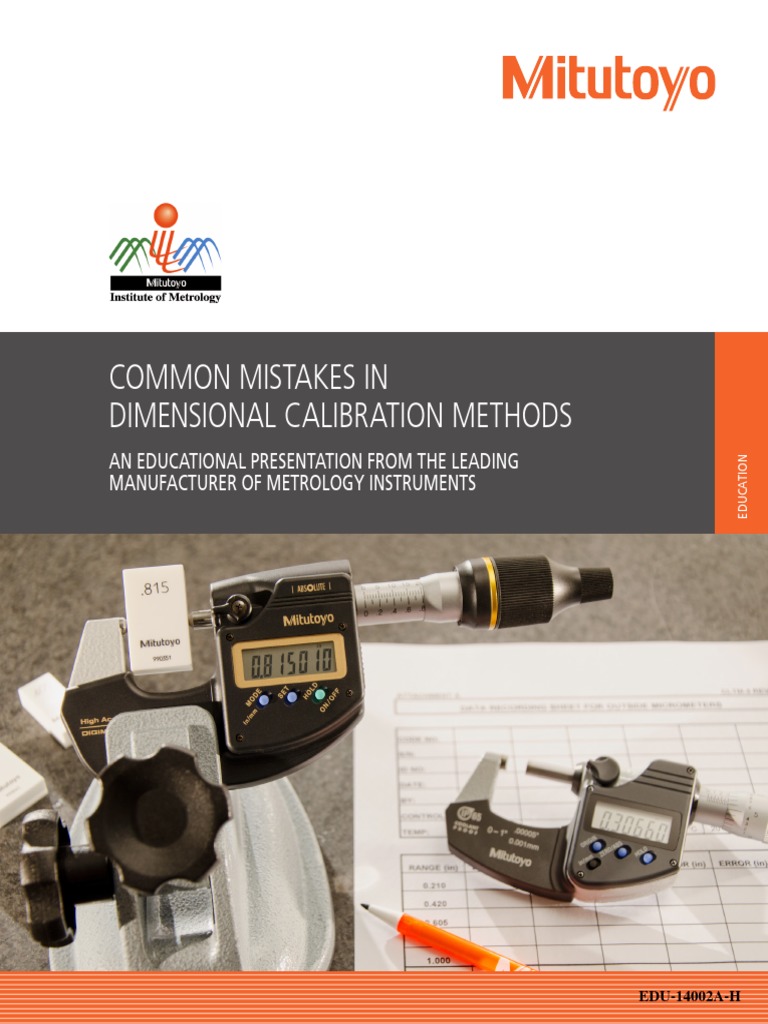 Common Mistakes in Dimensional Calibration Methods | PDF | Calibration ...