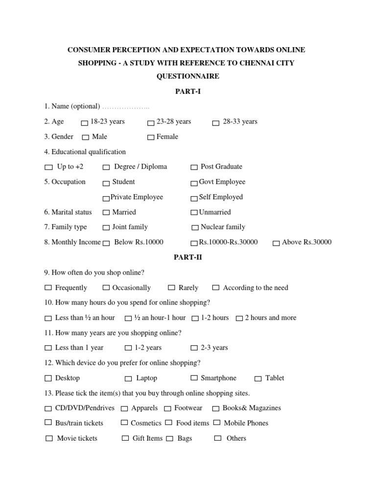 Consumer Perception and Expectation Towards Online Shopping - A Study ...