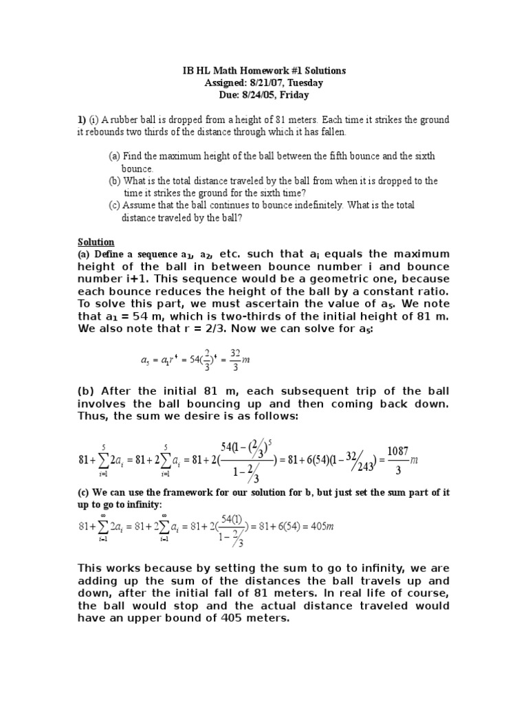 HMK Arith Geo Series Solutions | PDF | Numbers | Analysis
