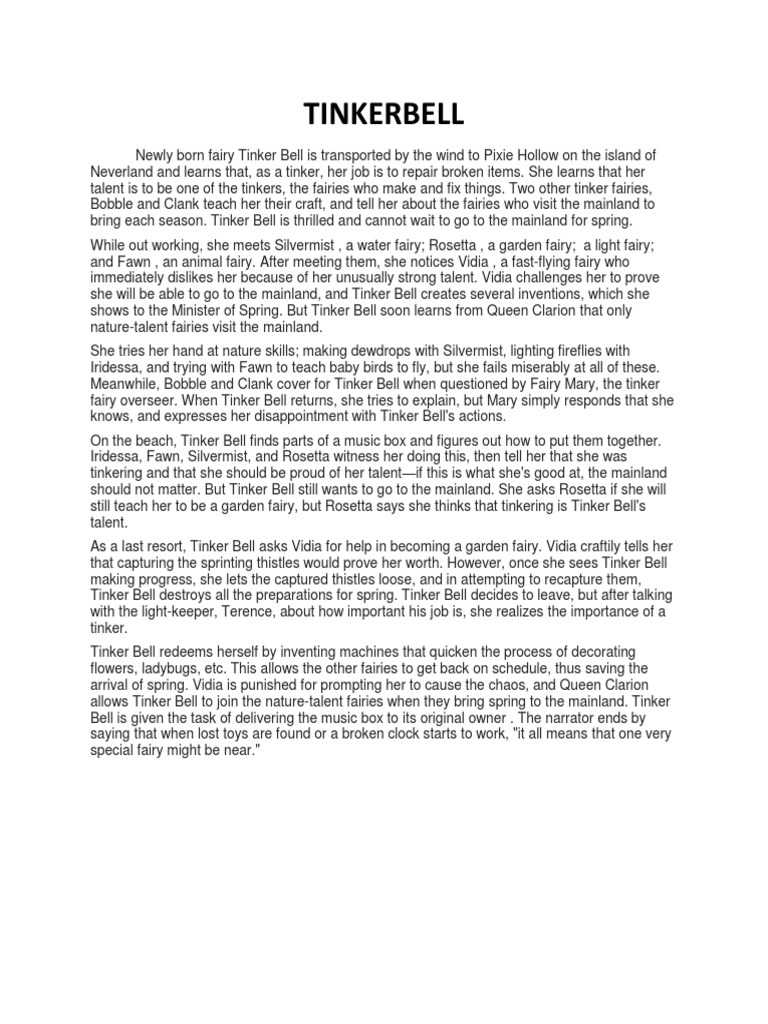 TINKERBELL | PDF