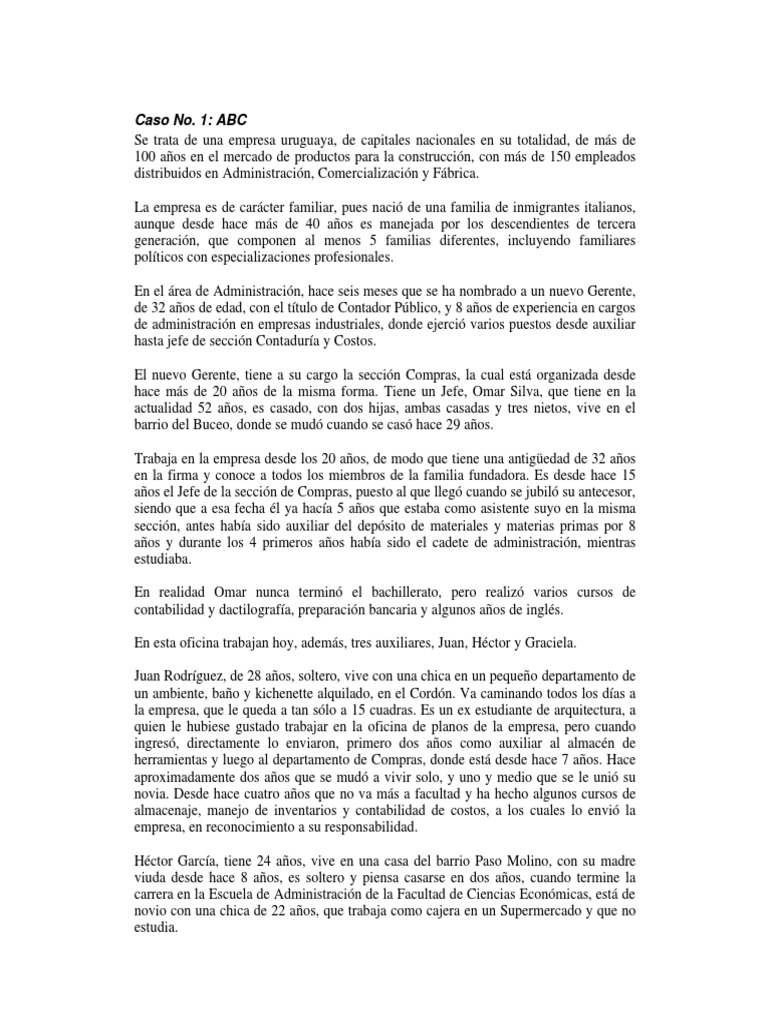 Caso No. 1 - ABC | PDF | Contabilidad | Toma de decisiones