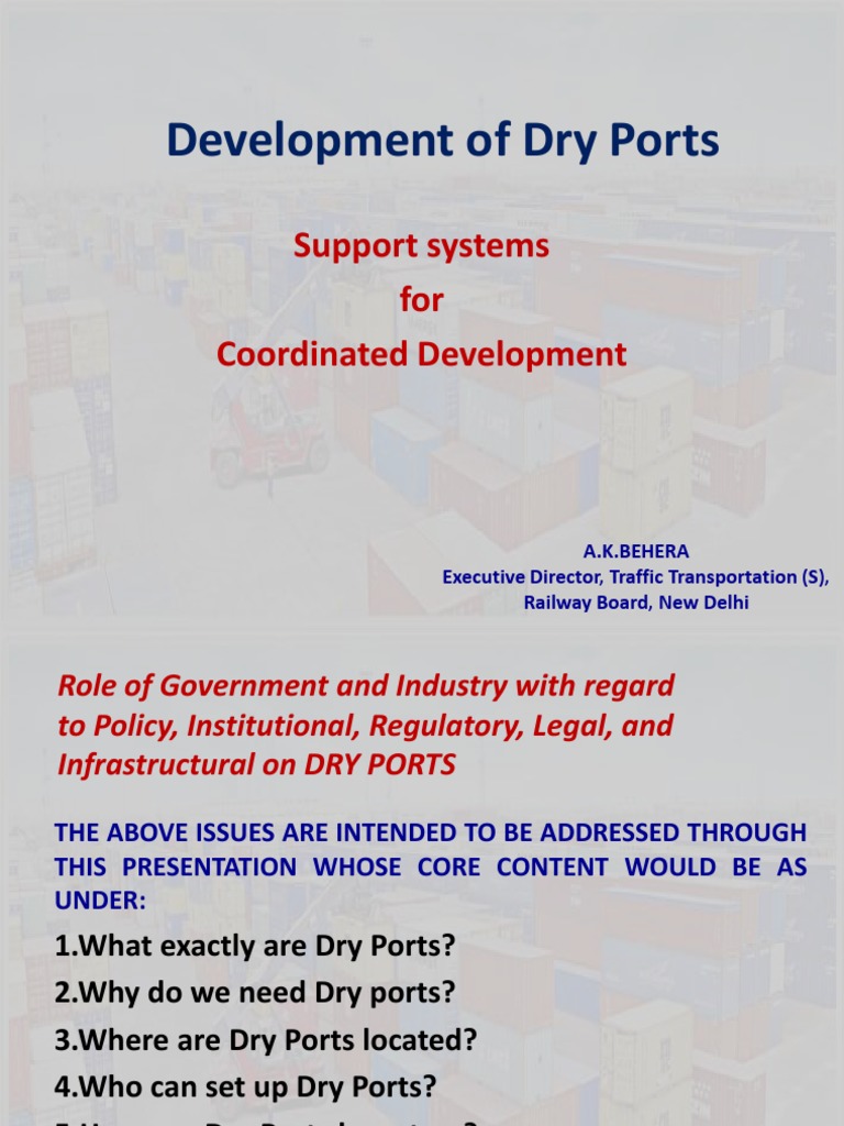 Dry Ports | PDF | Containerization | Port