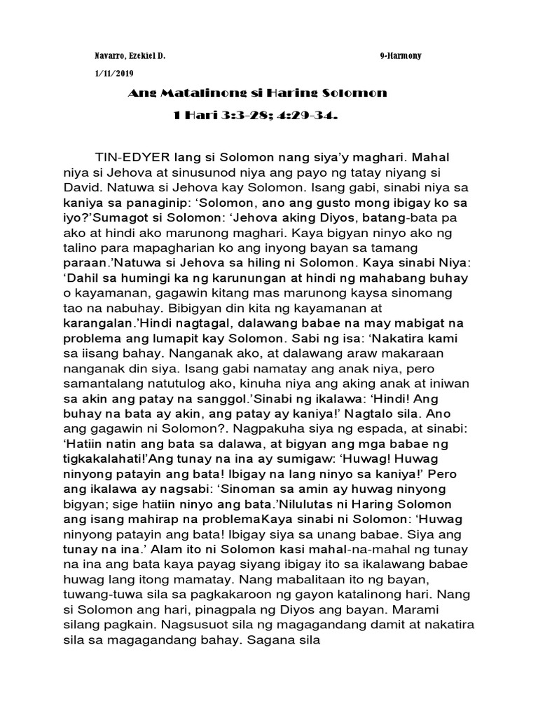 Filipino Parabula | PDF