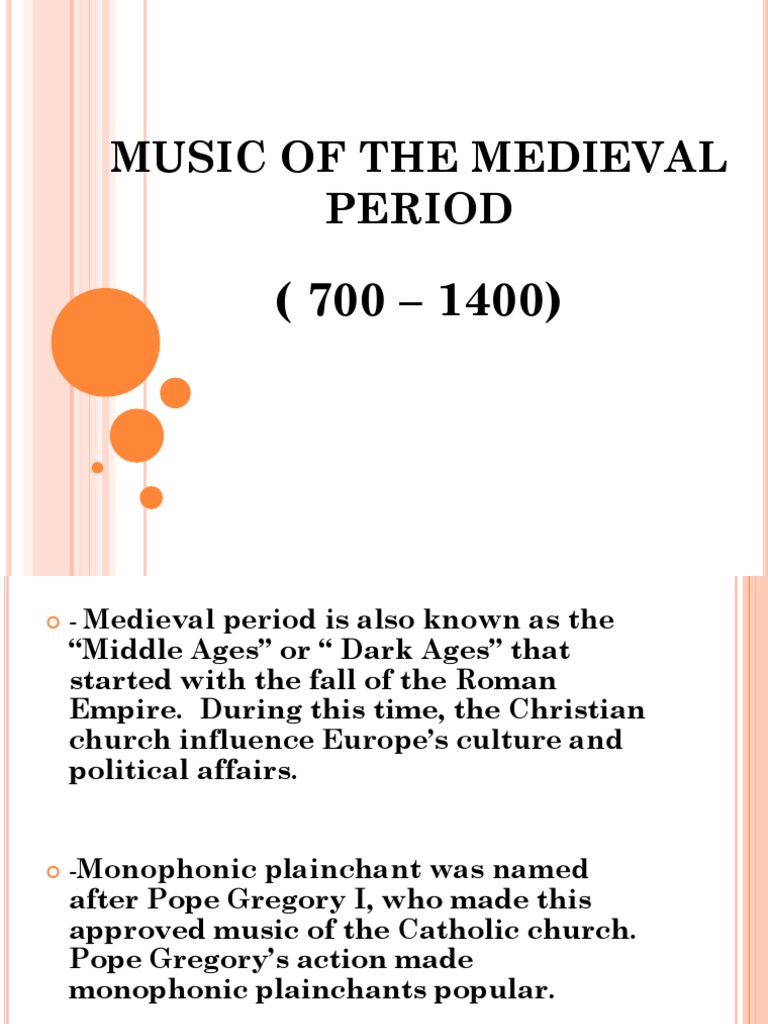 Music of The Medieval Period Music 9 | PDF | Baroque Music | Gregorian ...
