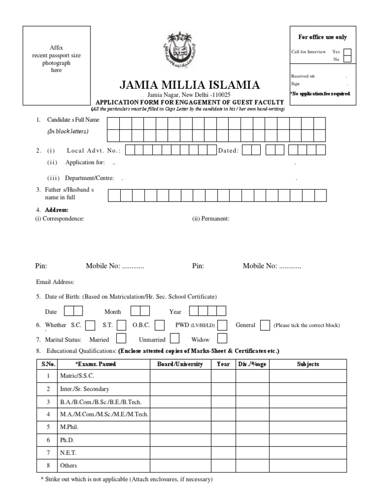 Jobform Guest Faculty | PDF | Vocational Education | Academia