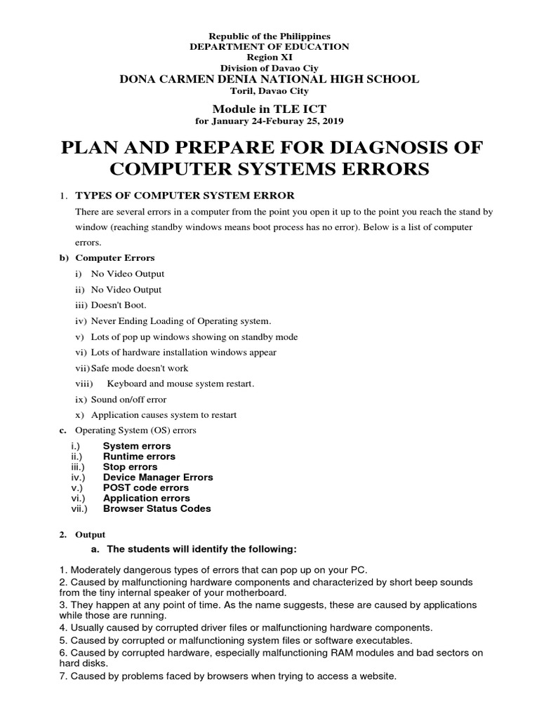 Outline For Grade 9 | PDF | Operating System | Booting