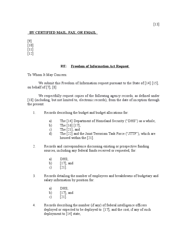 Budget Template | PDF | United States Department Of Homeland Security ...