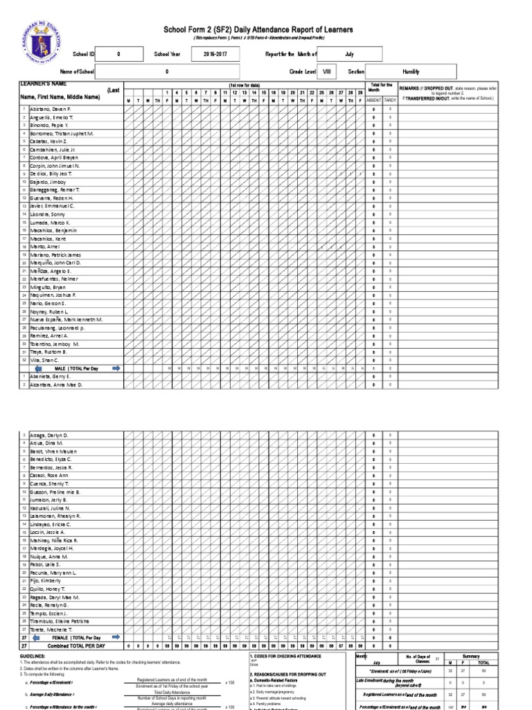 Form 2 Shs - February2017 - 2018 | PDF | Health Sciences | Behavioural ...