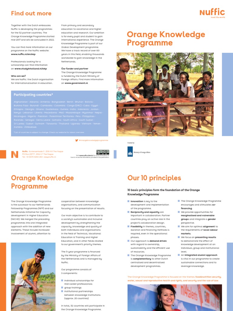 Orange Knowledge Programme: Find Out More | PDF | Netherlands | Vocational Education
