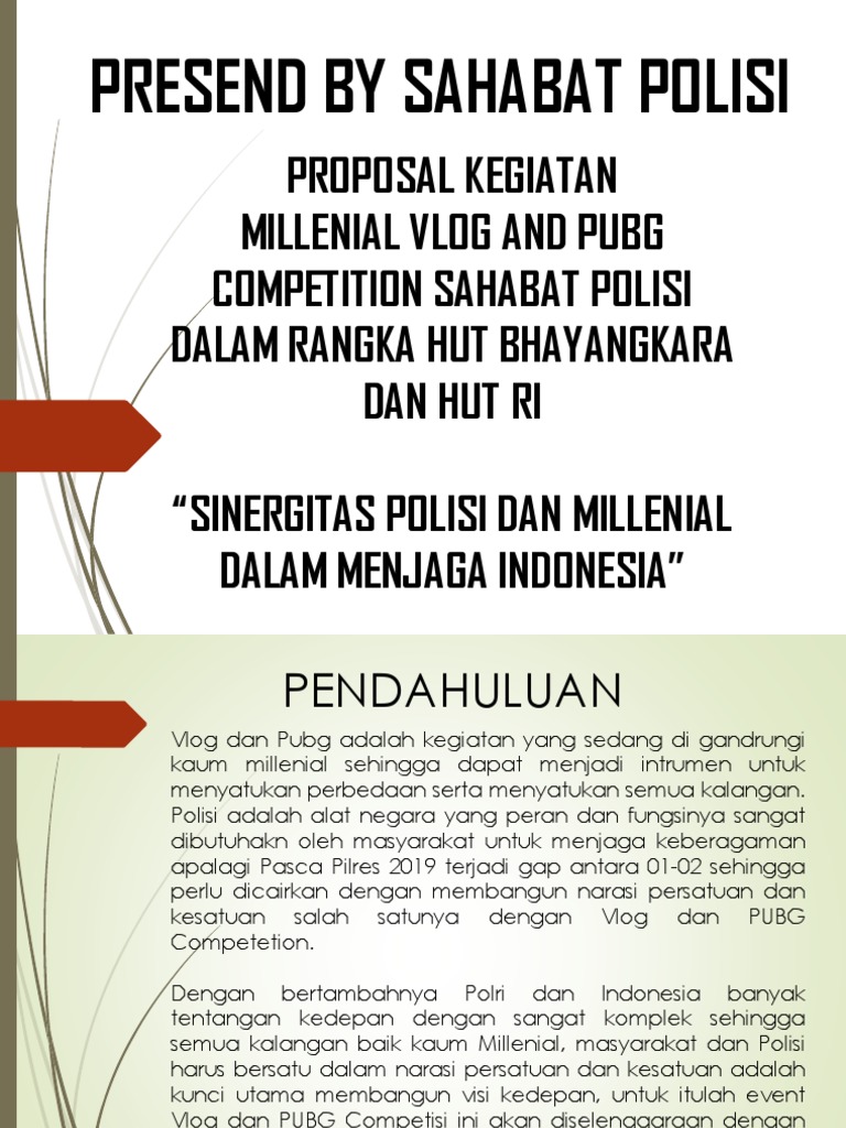Proposal Event Sahabat Polisi | PDF