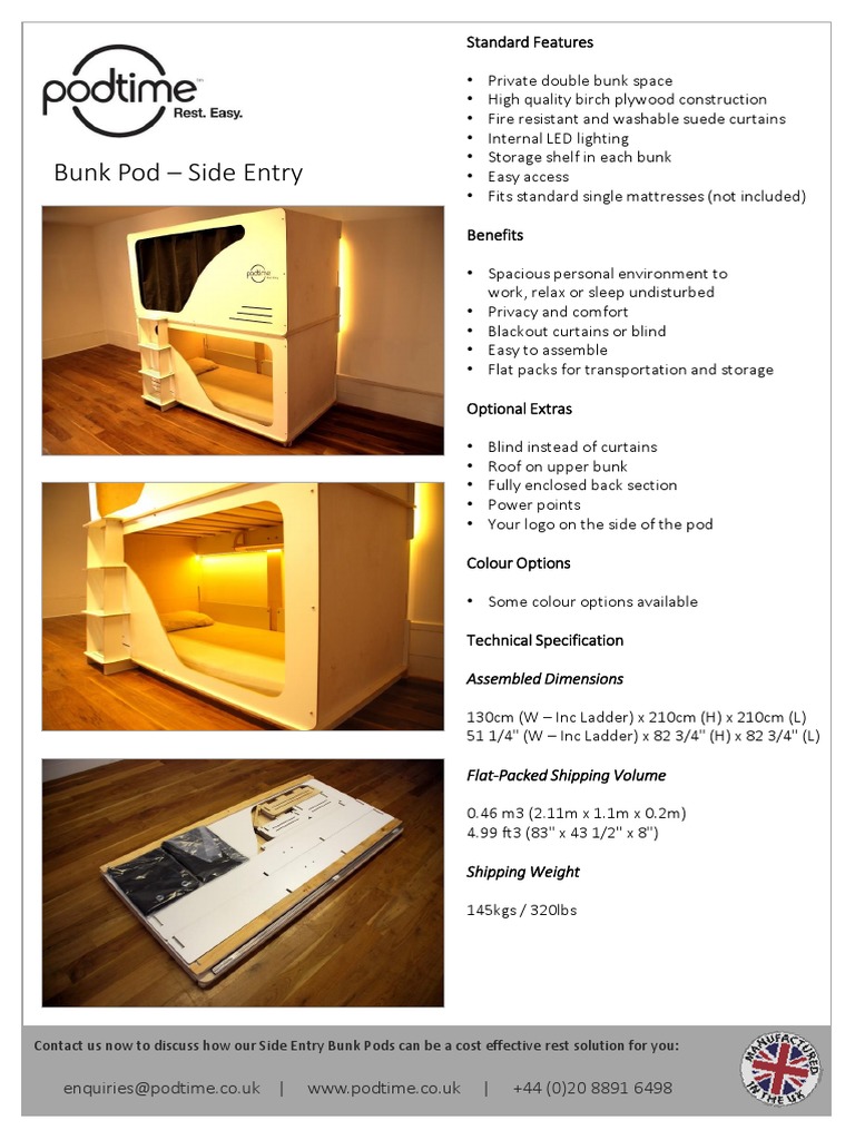 Podtime Bunk Bed Pod | PDF