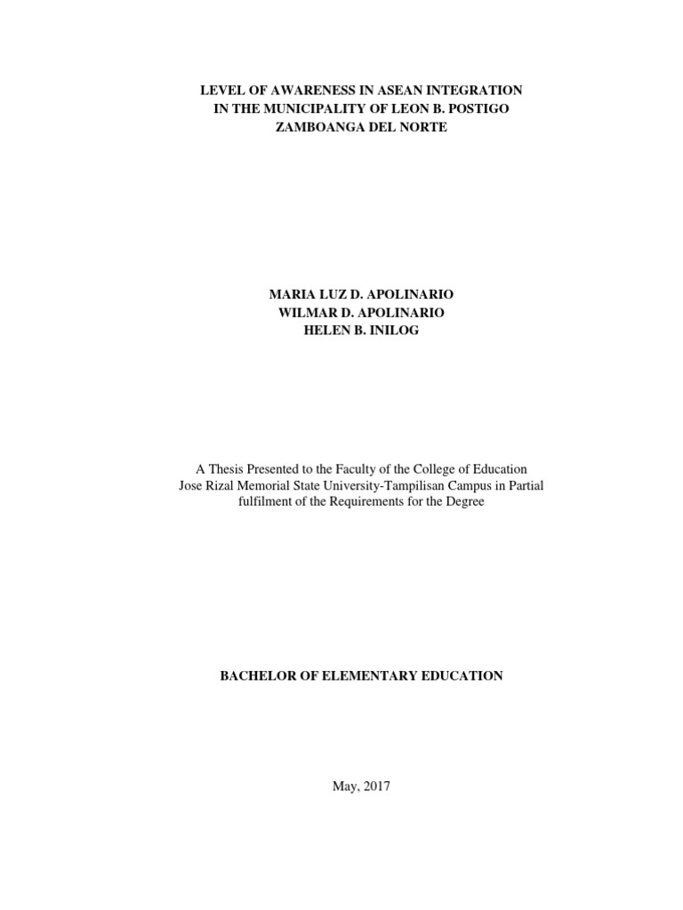 ASEAN Awareness in Leon B. Postigo | PDF | Association Of Southeast Asian Nations | Foreign ...