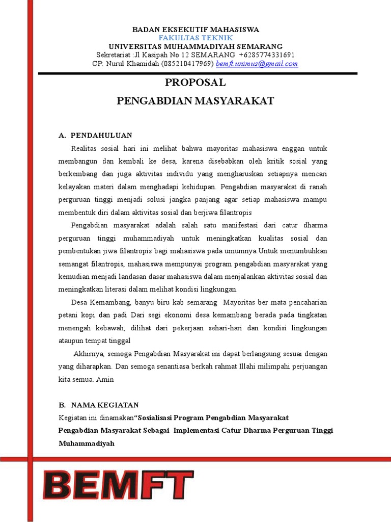 Proposal Pengmas | PDF