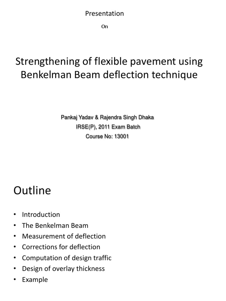 Deflection Calculation by Benkelman Beam | PDF | Road Surface | Road
