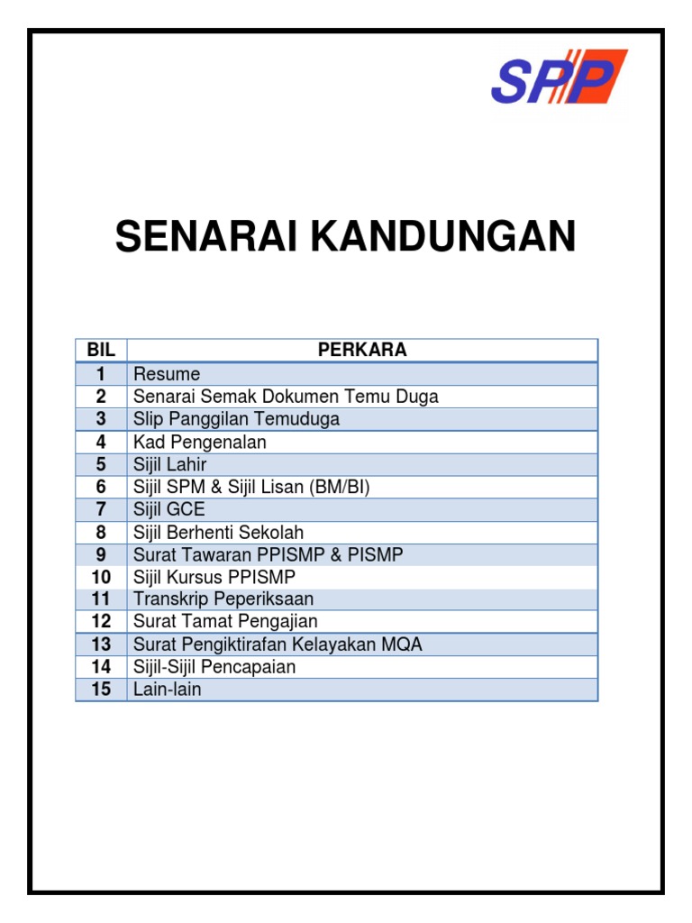 Partition Folder SPP | PDF