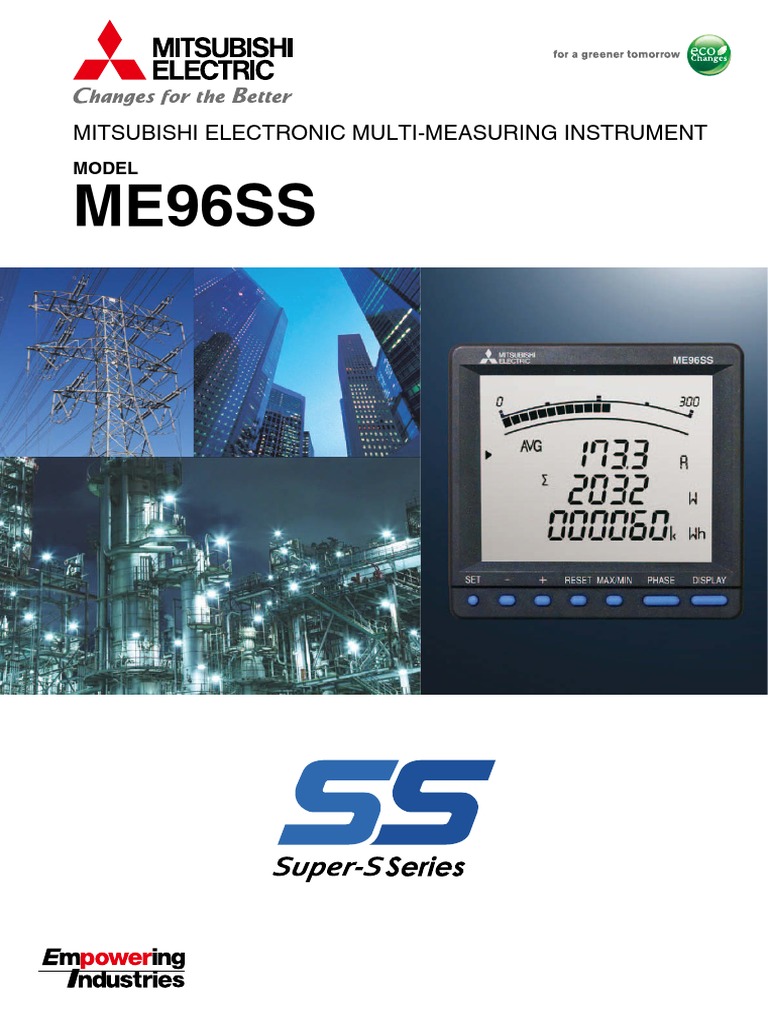 ME96SS: Mitsubishi Electronic Multi-Measuring Instrument | PDF | Ac ...