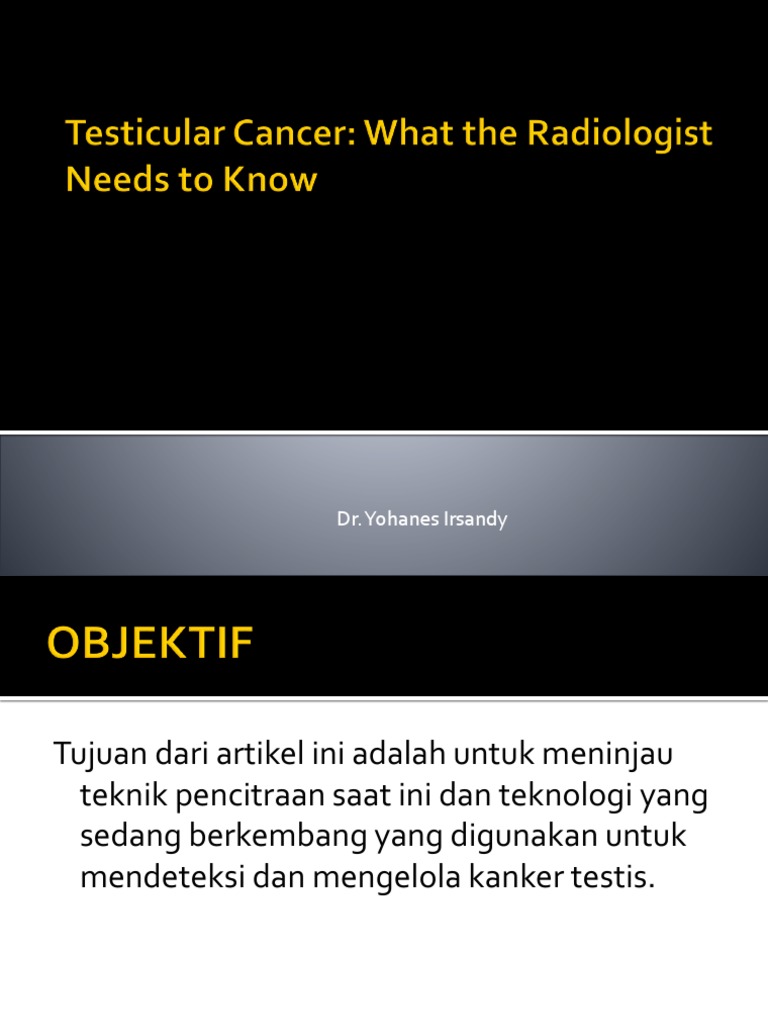 Teknik Pencitraan Kanker Testis Modern | PDF | Pengembangan Diri ...