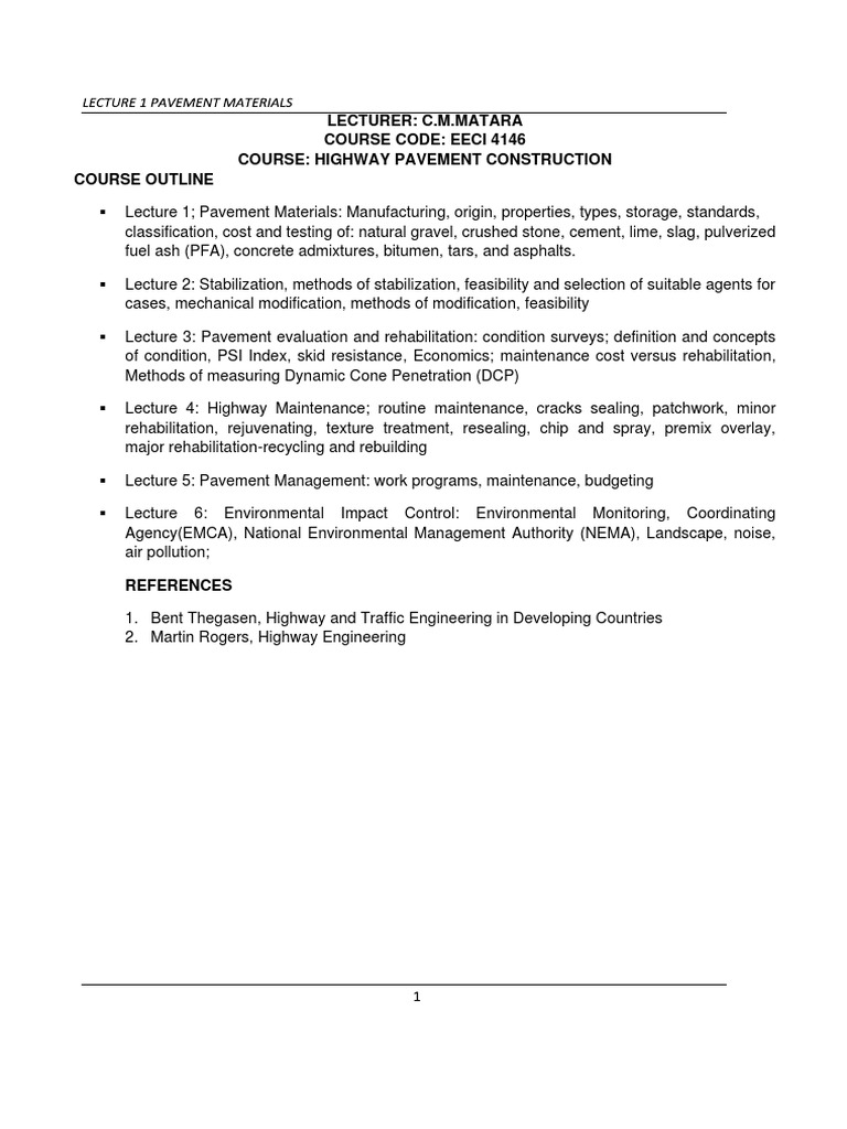 Highway Pavement Materials Overview | PDF | Road Surface | Soil