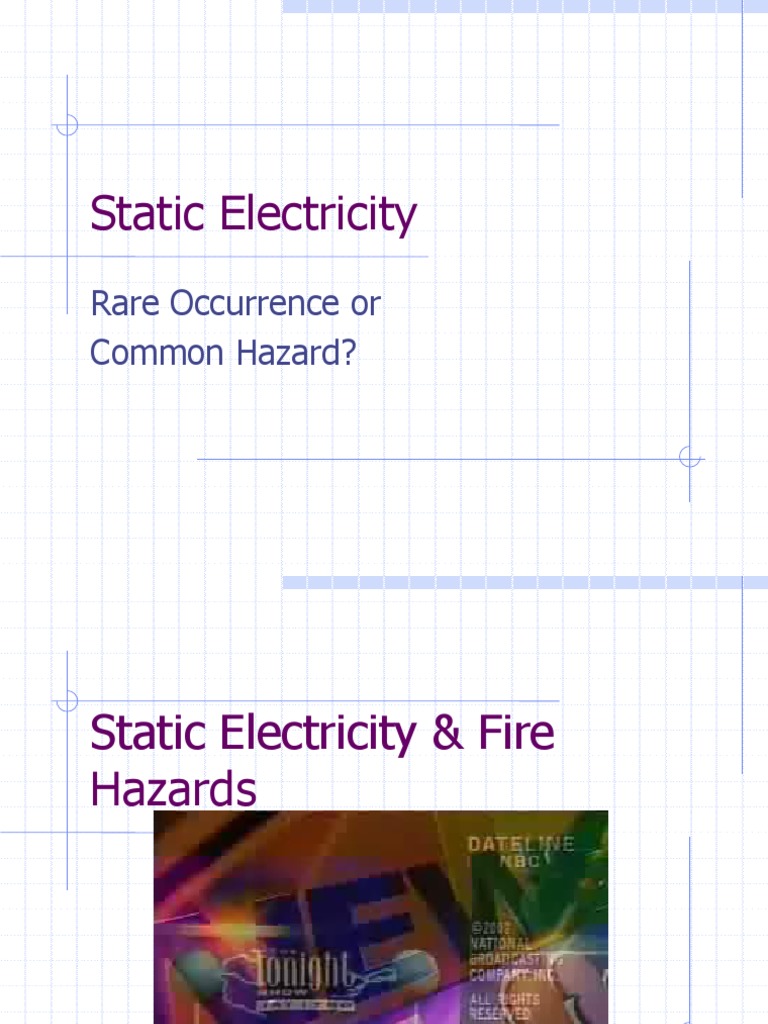Static Electricity Fire Hazards: Safe Refueling Guidelines | PDF ...