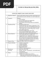 PANDUAN PRAKTIK KLINIS (PPK) Injeksi Intraartikular | PDF