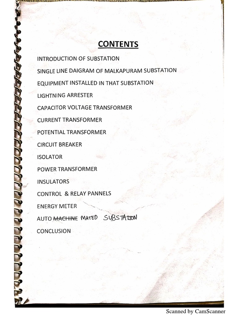 Substation Report | PDF