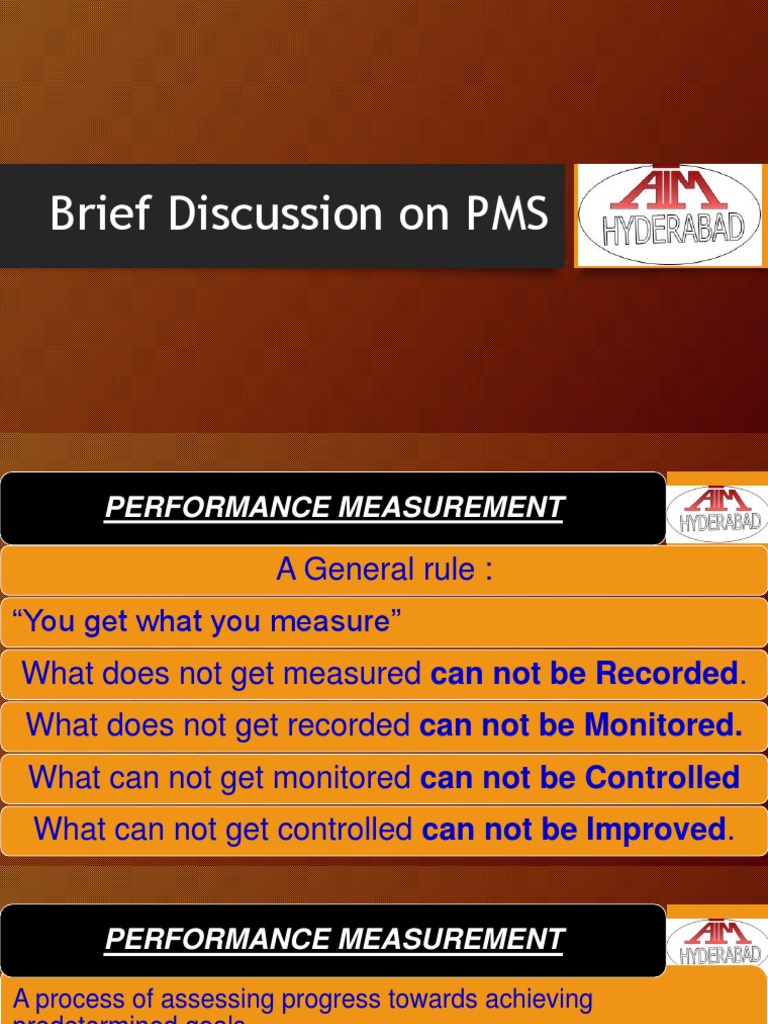 Brief Discussion On PMS | PDF | Goal | Competence (Human Resources)