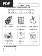 Exercices sur les voyelles en français | PDF | Arts du langage et ...