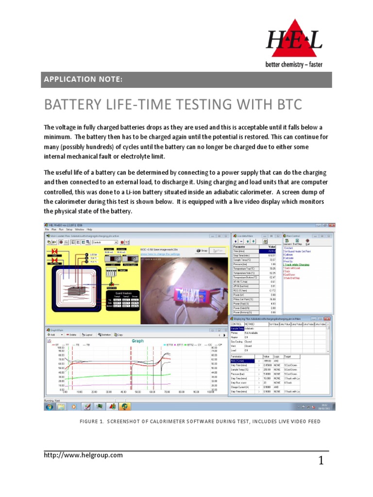 Application Note - Battery Lifetime Testing | PDF | Battery Charger ...