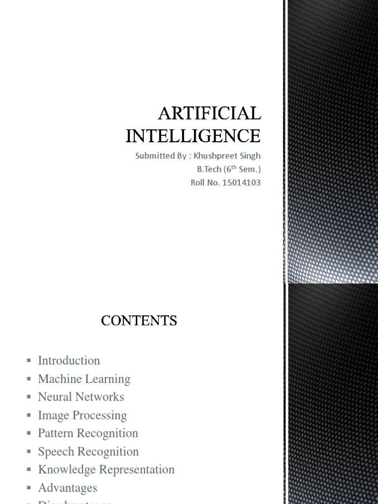 Artificial Intelligence | PDF | Intelligence | Speech Recognition