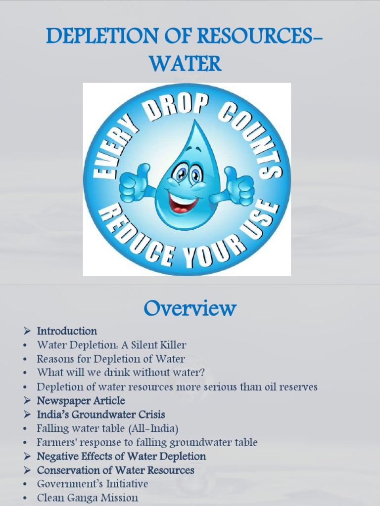 Depletion of Resources-Water | PDF | Resource Depletion | Water Resources