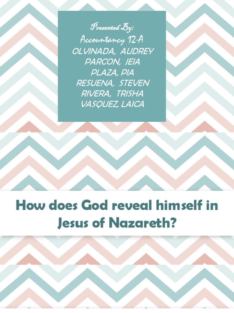 How Did God Reveal Himself Pdf God The Father Gospel Of John