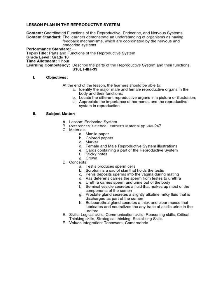 Reproductive System Part 1 | PDF | Reproductive System | Sexual ...