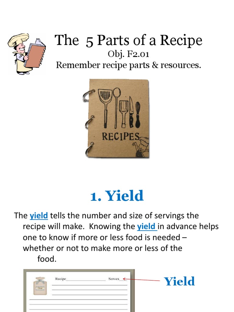 The 5 Parts of A Recipe | PDF | Muffin | Baking