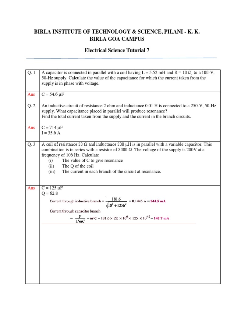 Tutorial 7 PDF | PDF