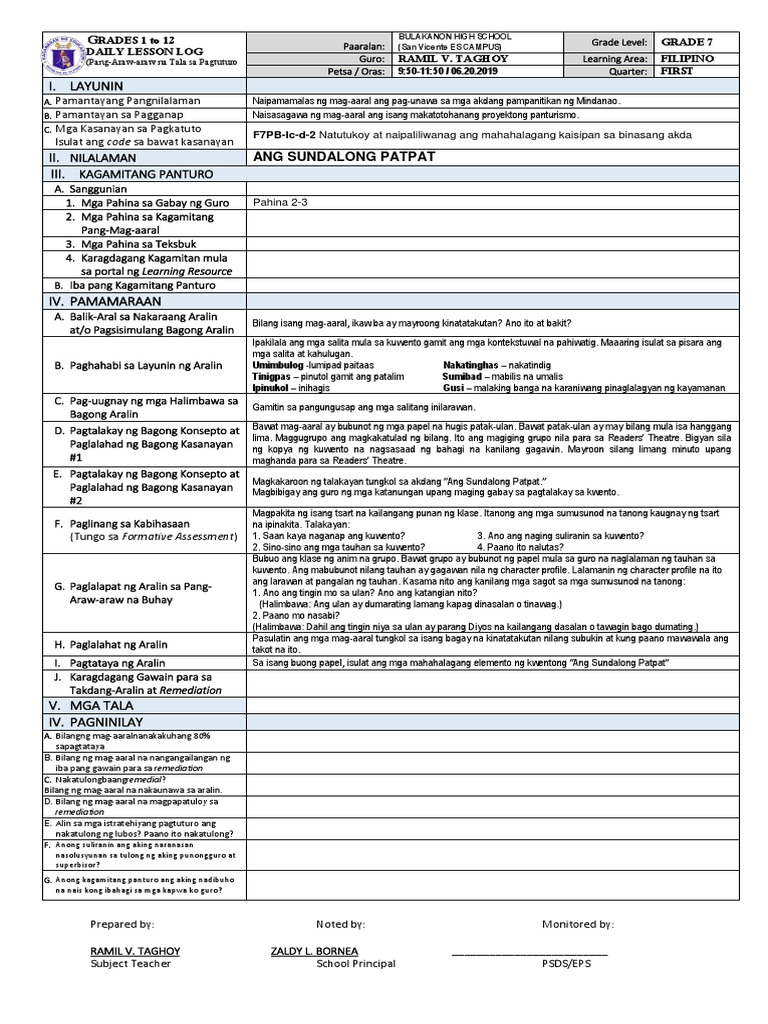 M1 L1 2 Ang Sundalong Patpat | PDF