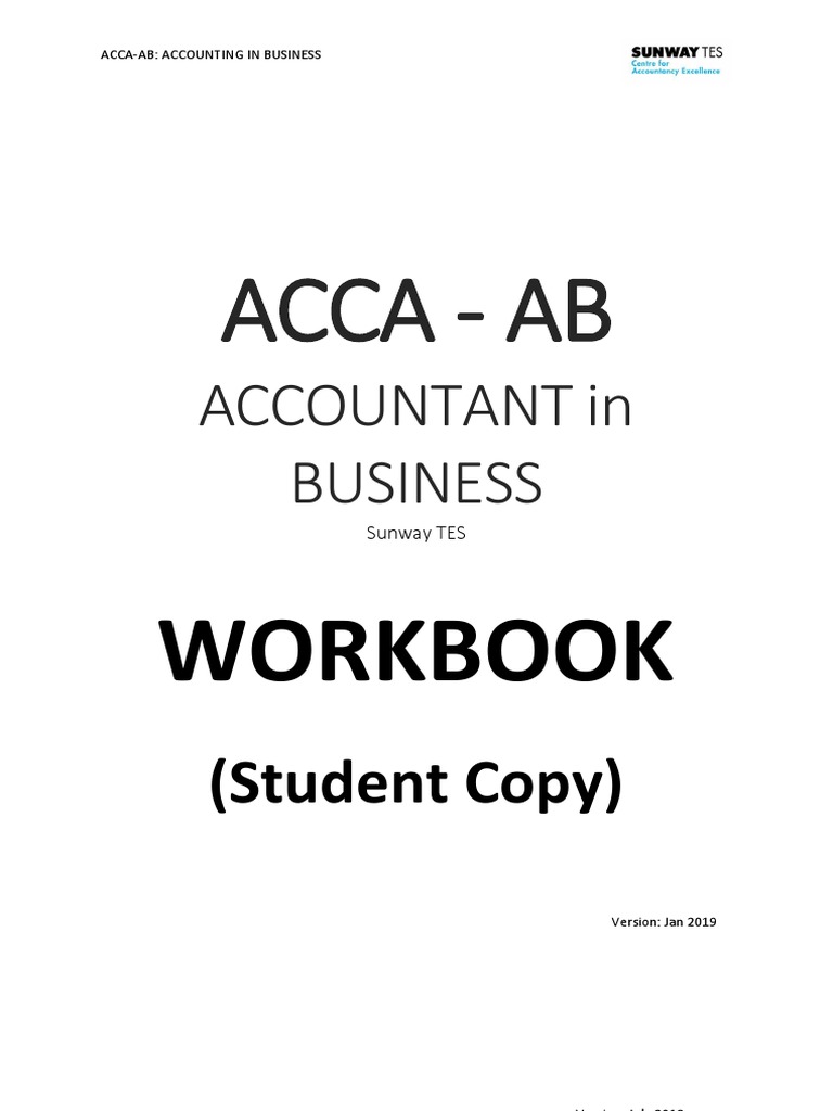 ACCA-AB - Workbook - Student Copy - Jan2019 PDF | PDF | Motivation ...
